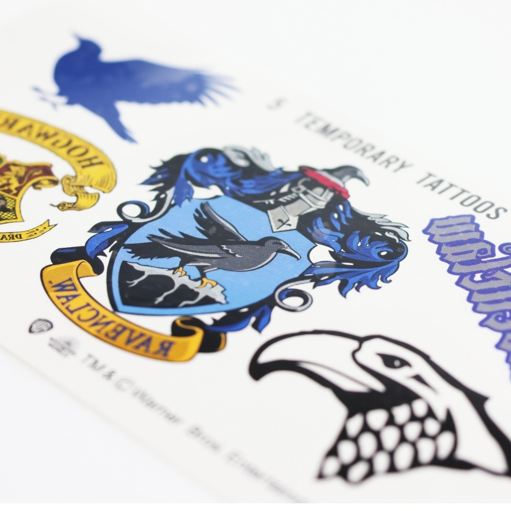 Kids Harry Potter Costume | 6 Pcs | Ravenclaw Cloak, Tie, Tattoos, Wand ...