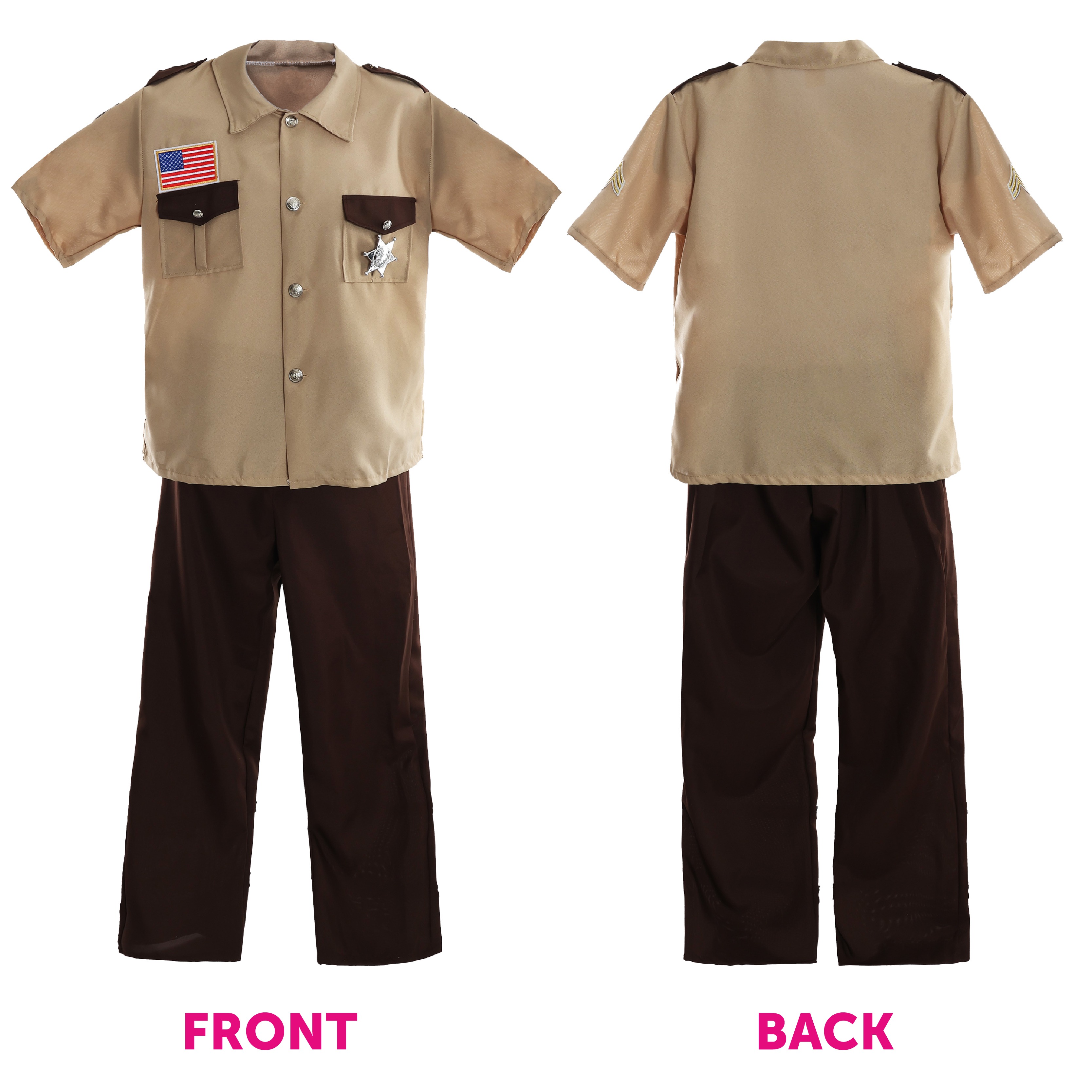 Adults Stranger 80's Chief | 4 Pcs | Costume, Hat, Gun Prop & Moustache ...