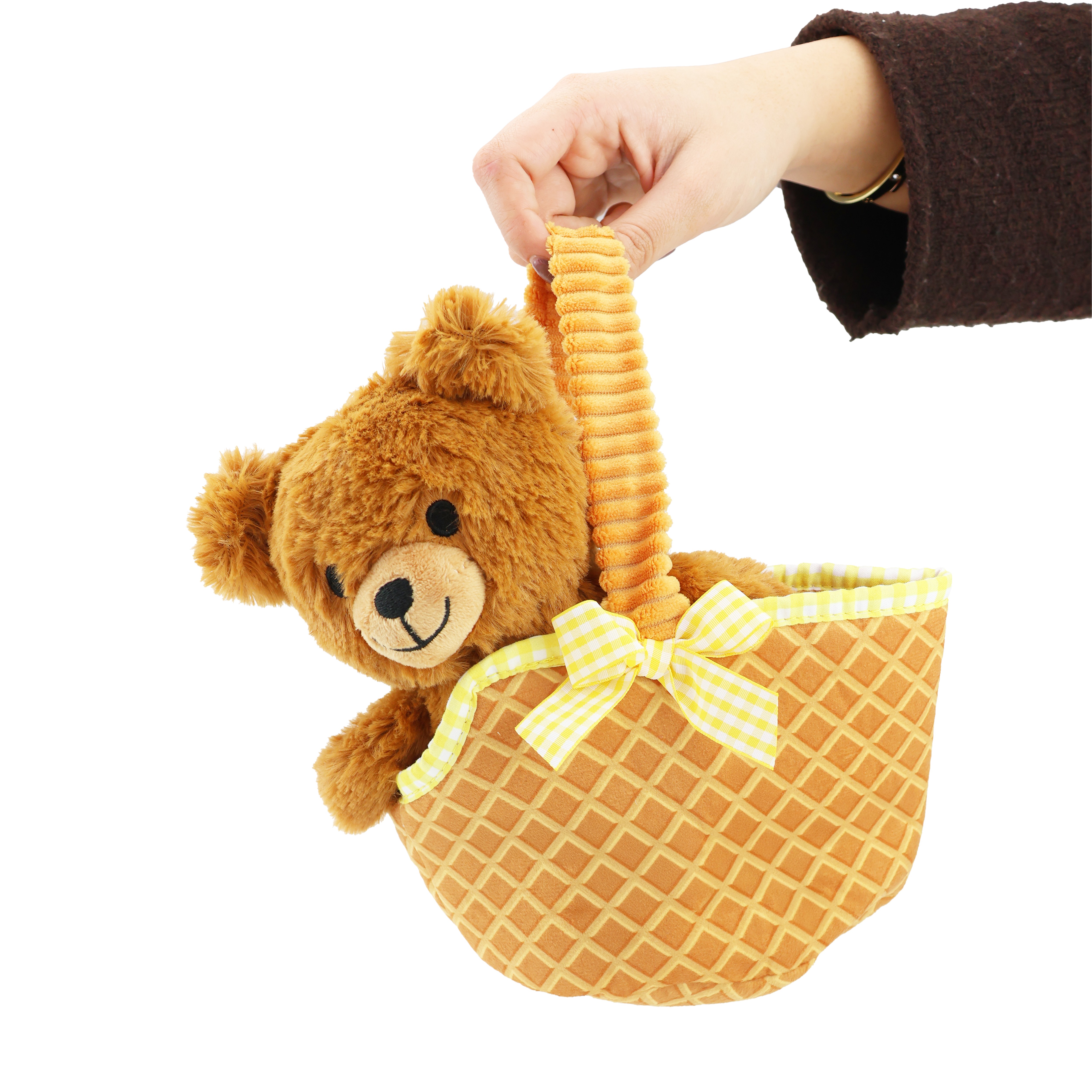 Ladies Goldilocks Costume | 4 Pcs | Dress, Tights, Soft Basket & Bear ...